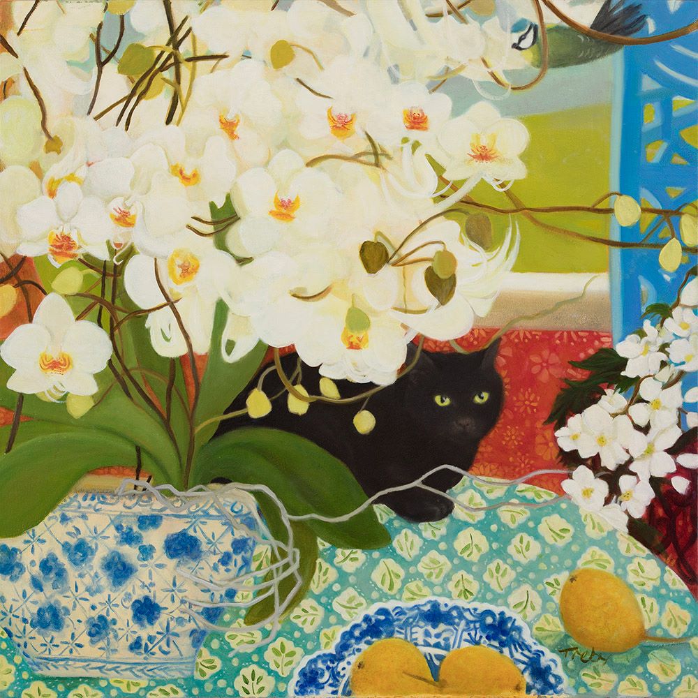 The Purrsome Paintings of Artist Janet Treby – Knotty Toys for Good Dogs